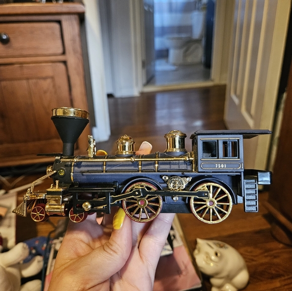 Other | Vintage Sunny Side Train Locomotive Ss 751 Dark Green Gold Trim ...